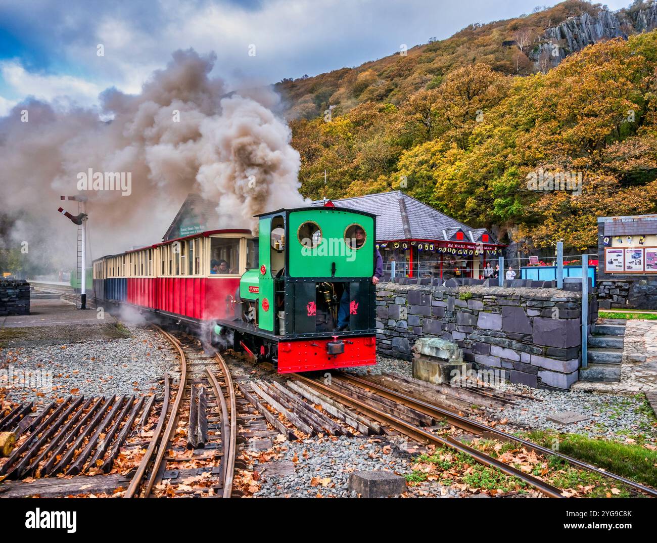 Industrial heritage with a 100 year old narrow gauge steam train at ...