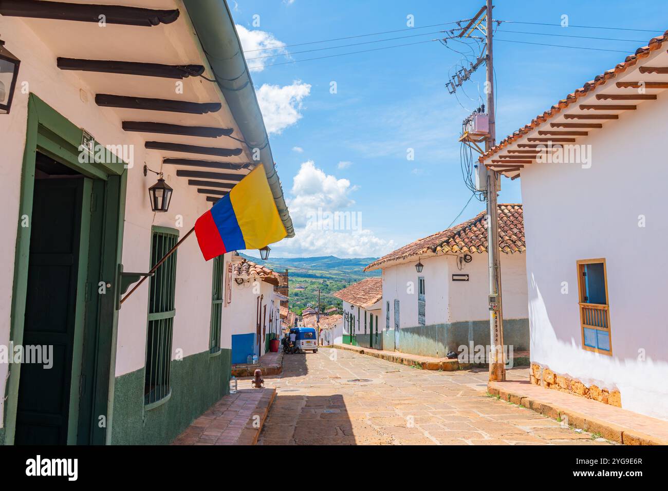Barichara, Santander, Colombia, October 11, 2024. The streets of ...