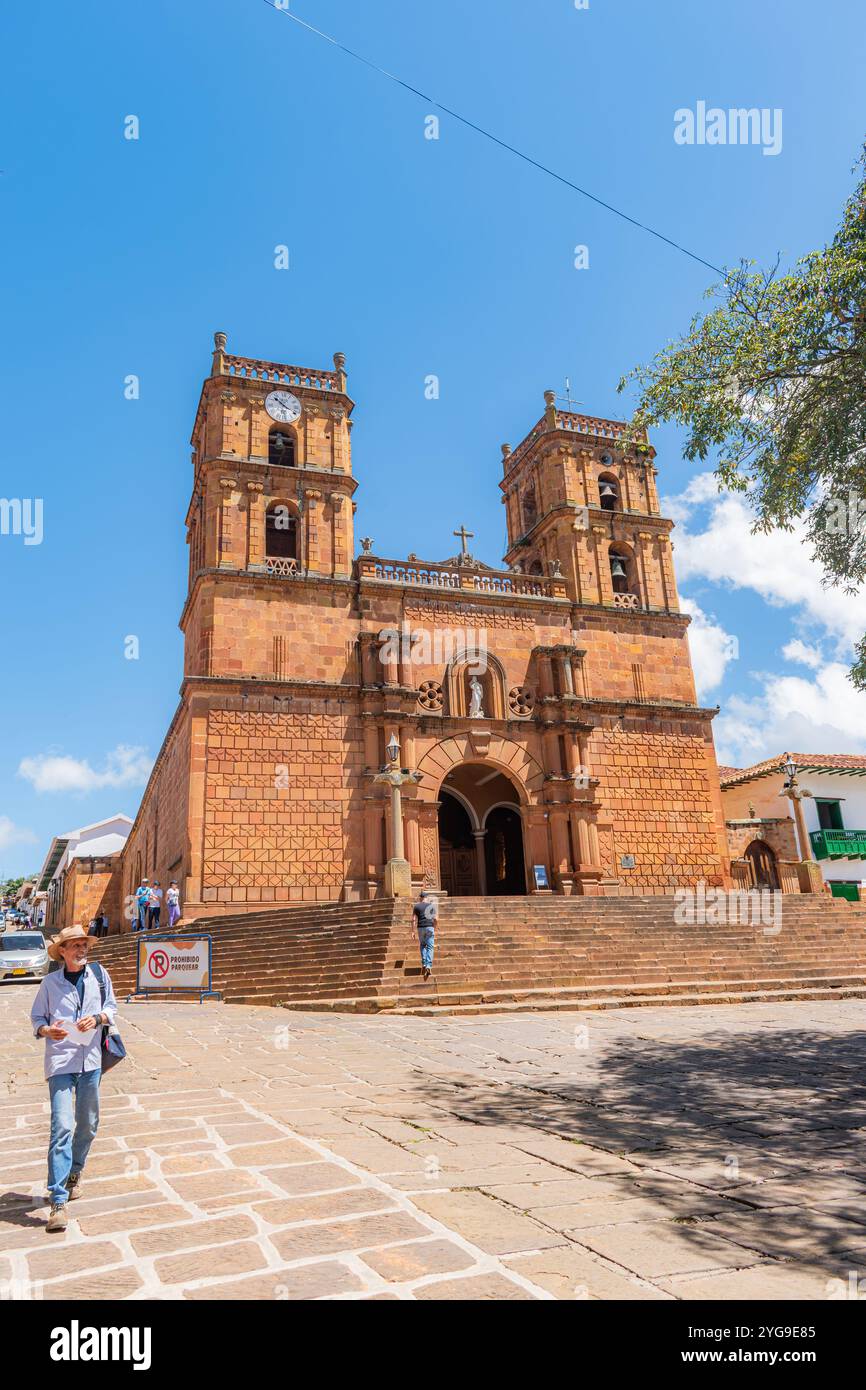 Barichara, Santander, Colombia, October 11, 2024.Vertical photo of the ...