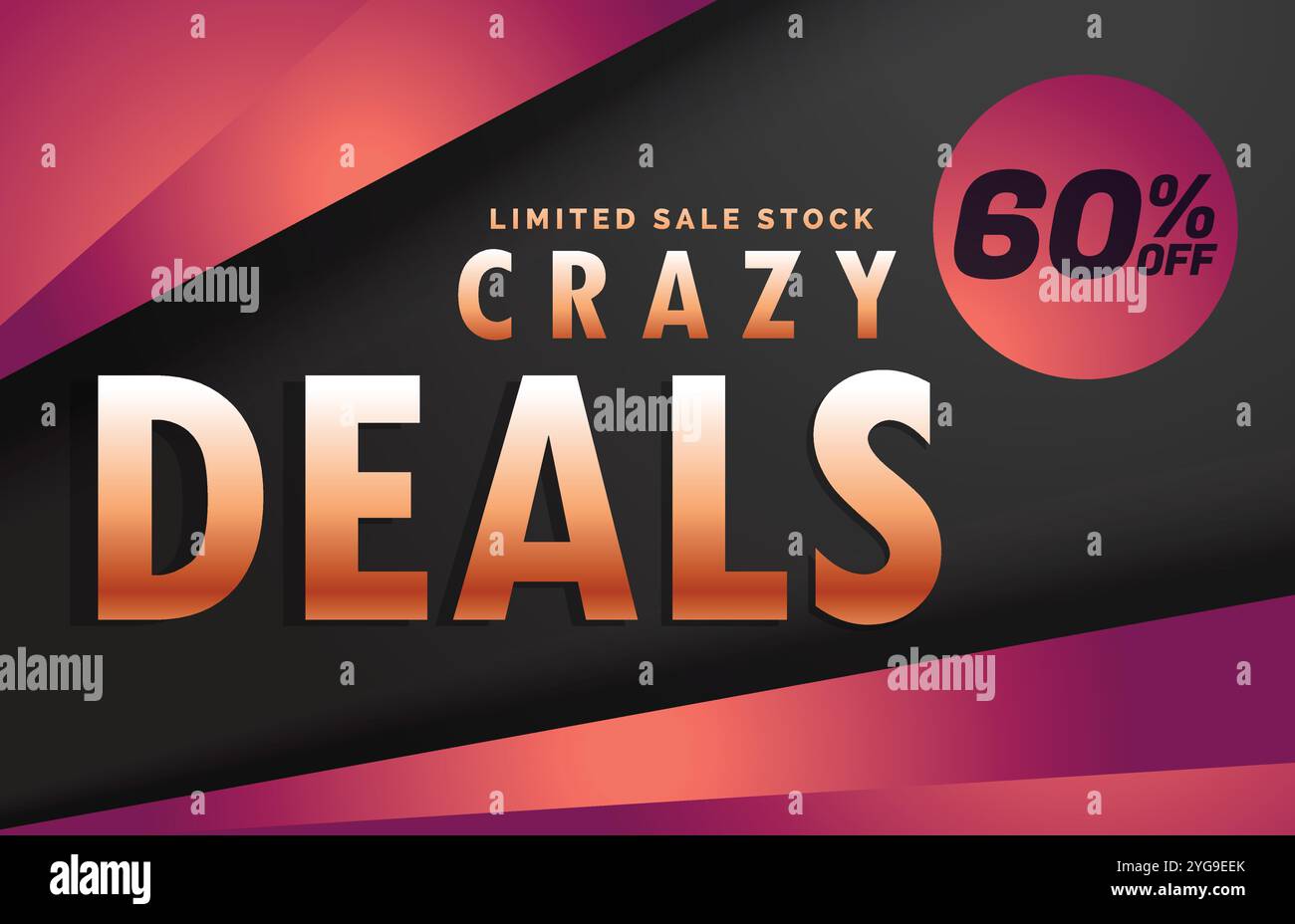 Creative crazy sale banner Stock Vector Images - Alamy