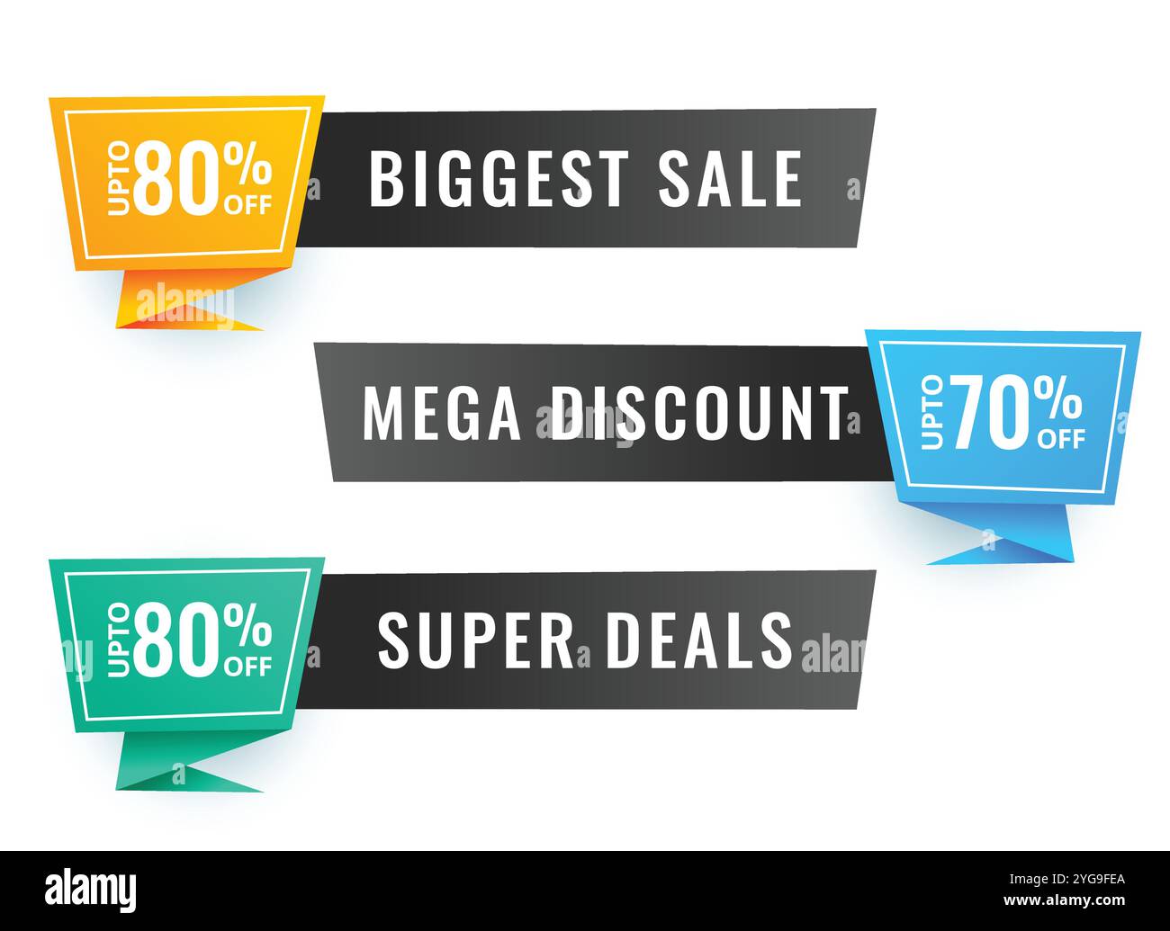 Three offer Stock Vector Images - Alamy