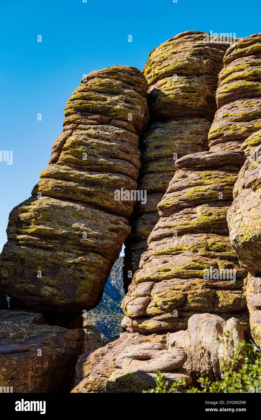 Large rock formations; Echo Canyon Trail; Chiricahua National Monument ...