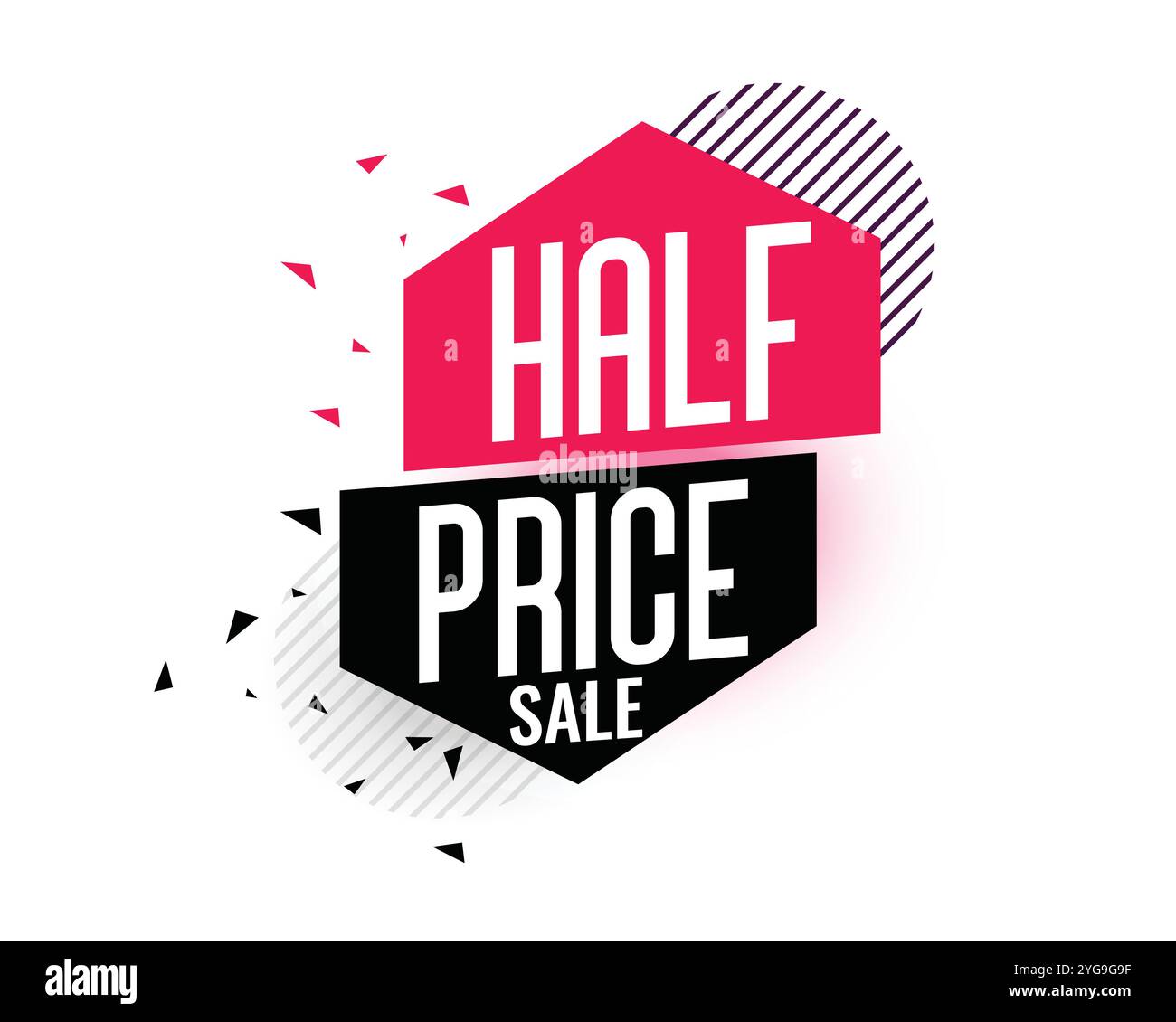 Half price with any purchase sticker hi-res stock photography and ...