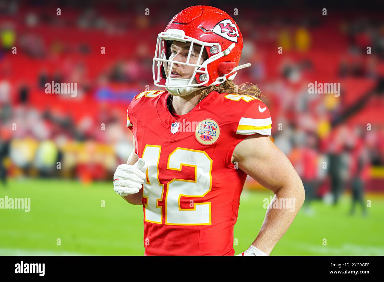 Kansas City, Missouri, USA, November 4, 2024, Kansas City Chiefs player ...
