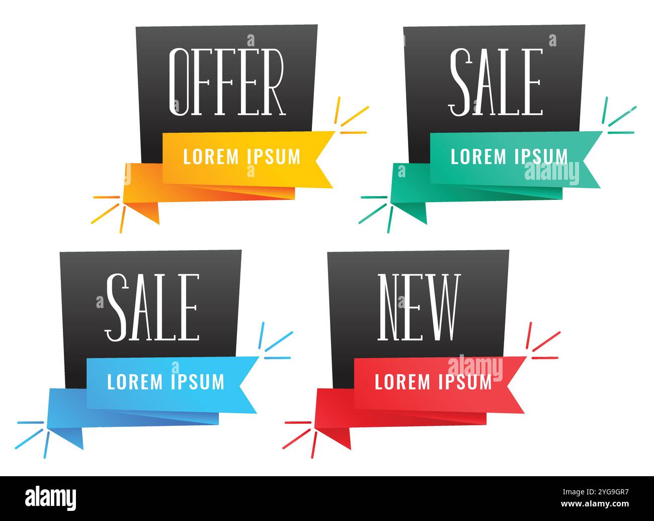 set of stylish sale banner designs Stock Vector Image & Art - Alamy