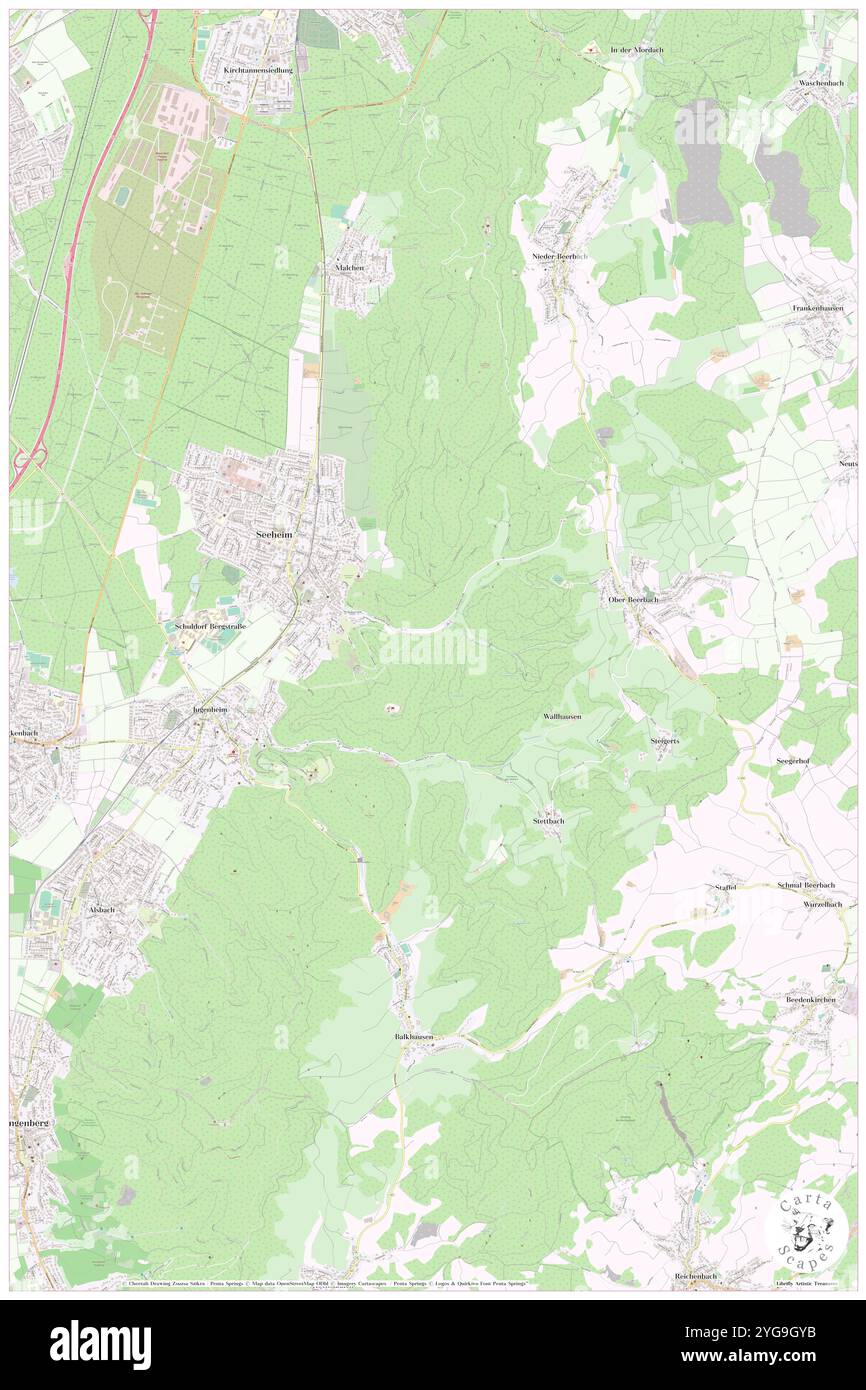 Seeheim-Jugenheim, Regierungsbezirk Darmstadt, DE, Germany, Hesse, N 49 ...
