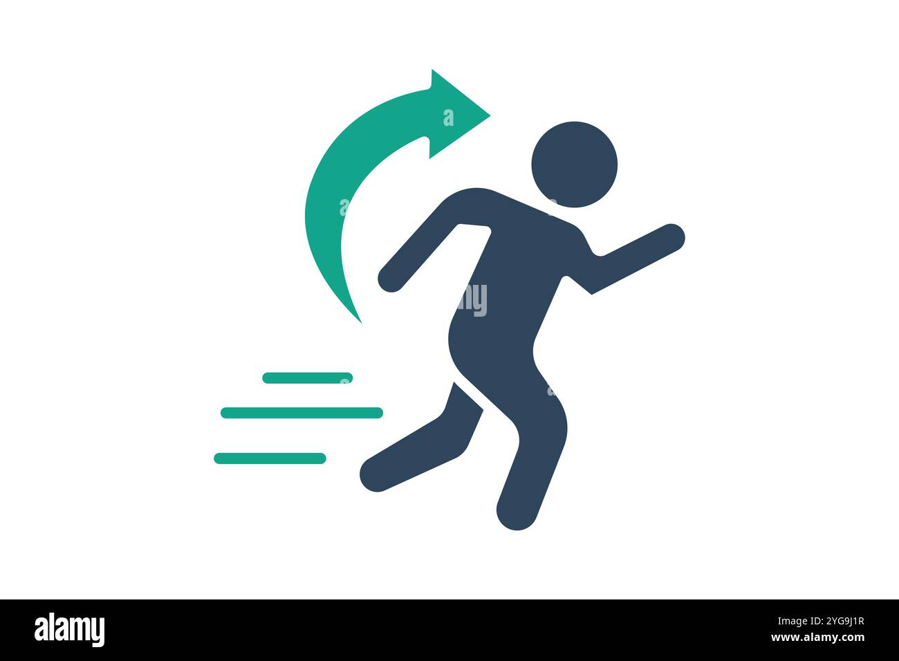 Endurance icon. solid icon style. people with arrow. icon related to ...