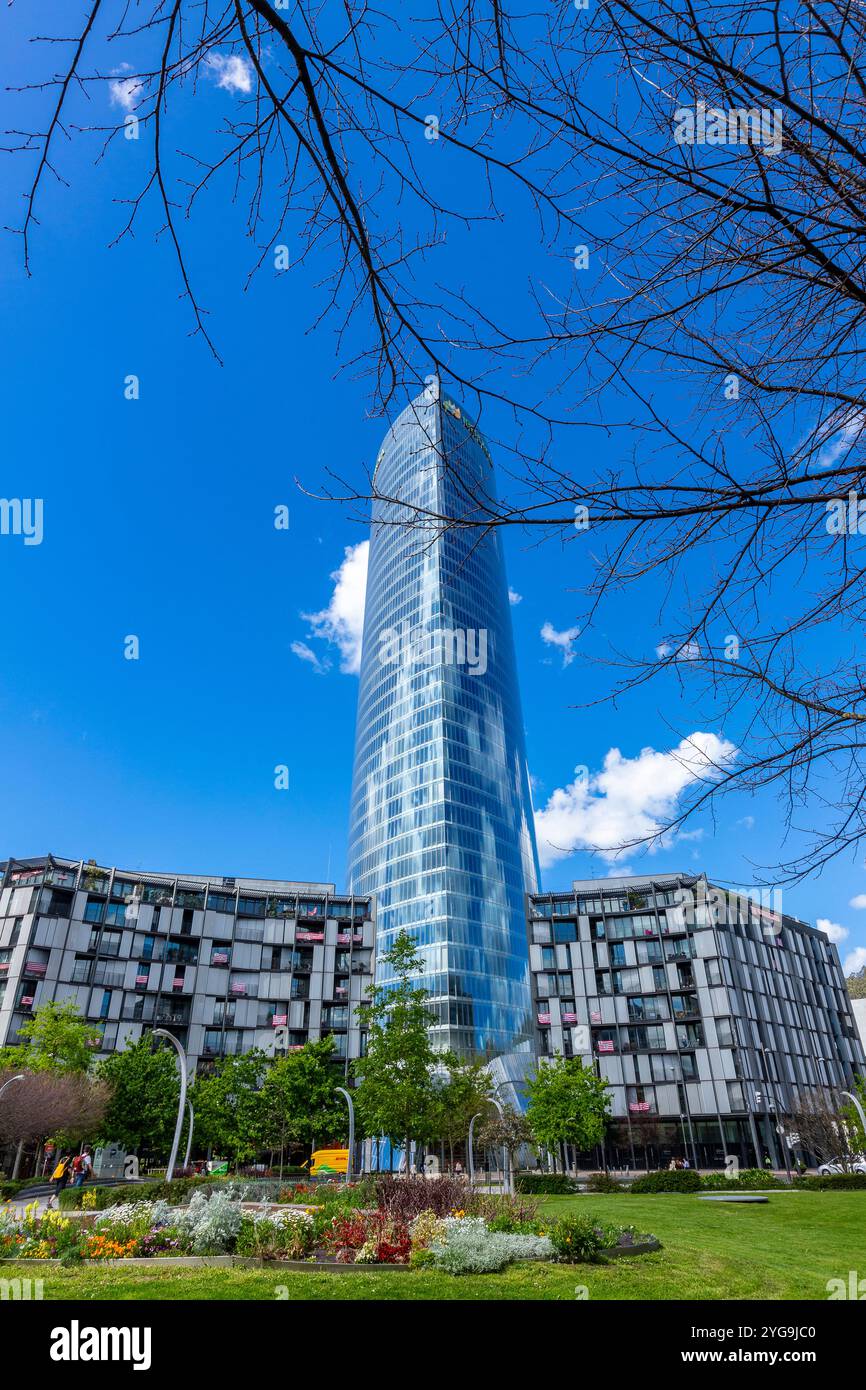 Bilbao, Basque Country, Spain - april, 03 , 2024- Iberdrola Tower ...