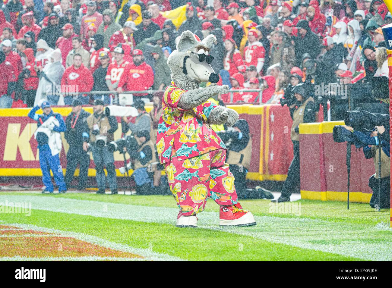Kansas City, Missouri, USA, November 4, 2024, Kansas City Chiefs Mascot ...