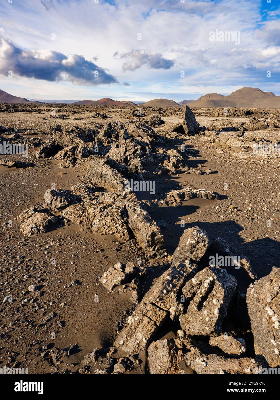 The northeastern interior highlands of Iceland in the Vatnajokull ...