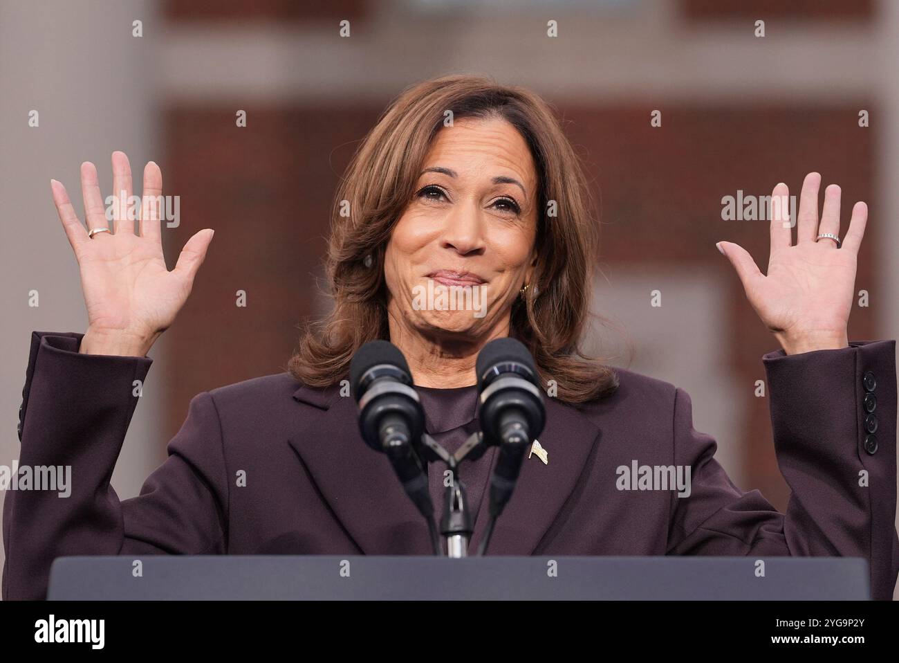 Vice President Kamala Harris delivers a concession speech after the ...