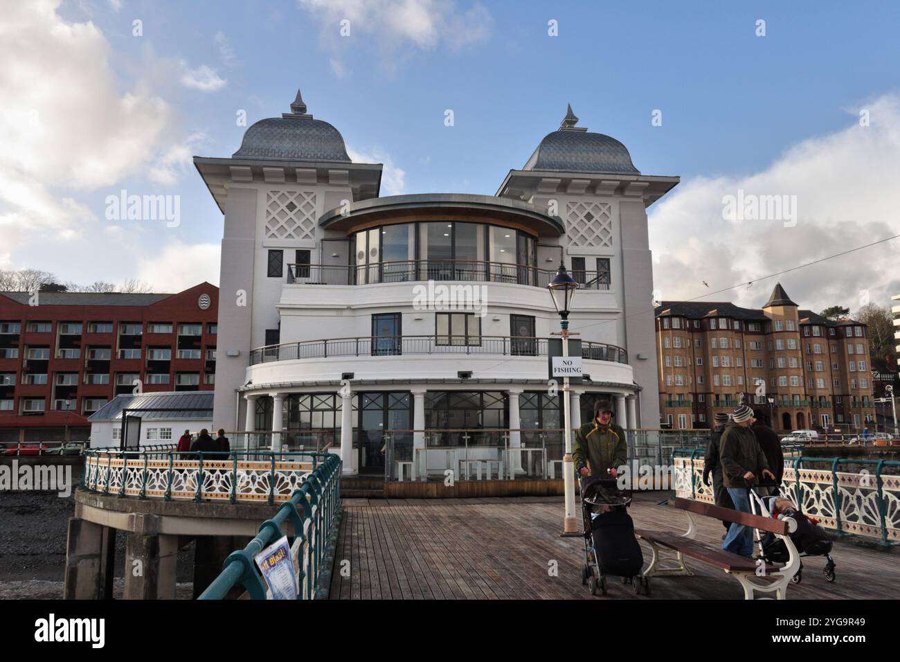 Refurbished Penarth Pier, Pavilion Wales UK Welsh coastline British ...