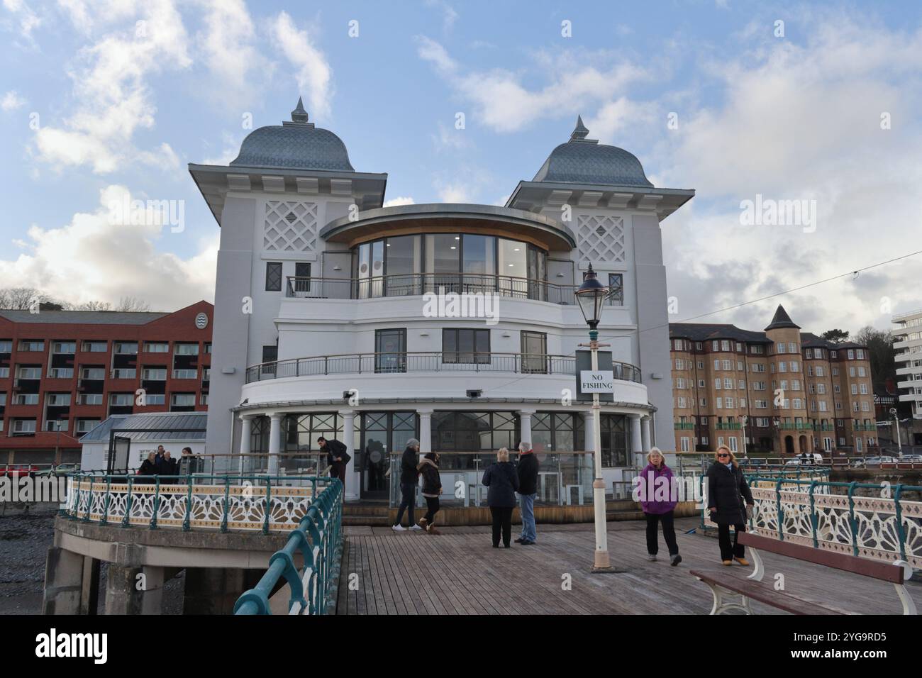 Refurbished Penarth Pier, Pavilion Wales UK Welsh coastline British ...