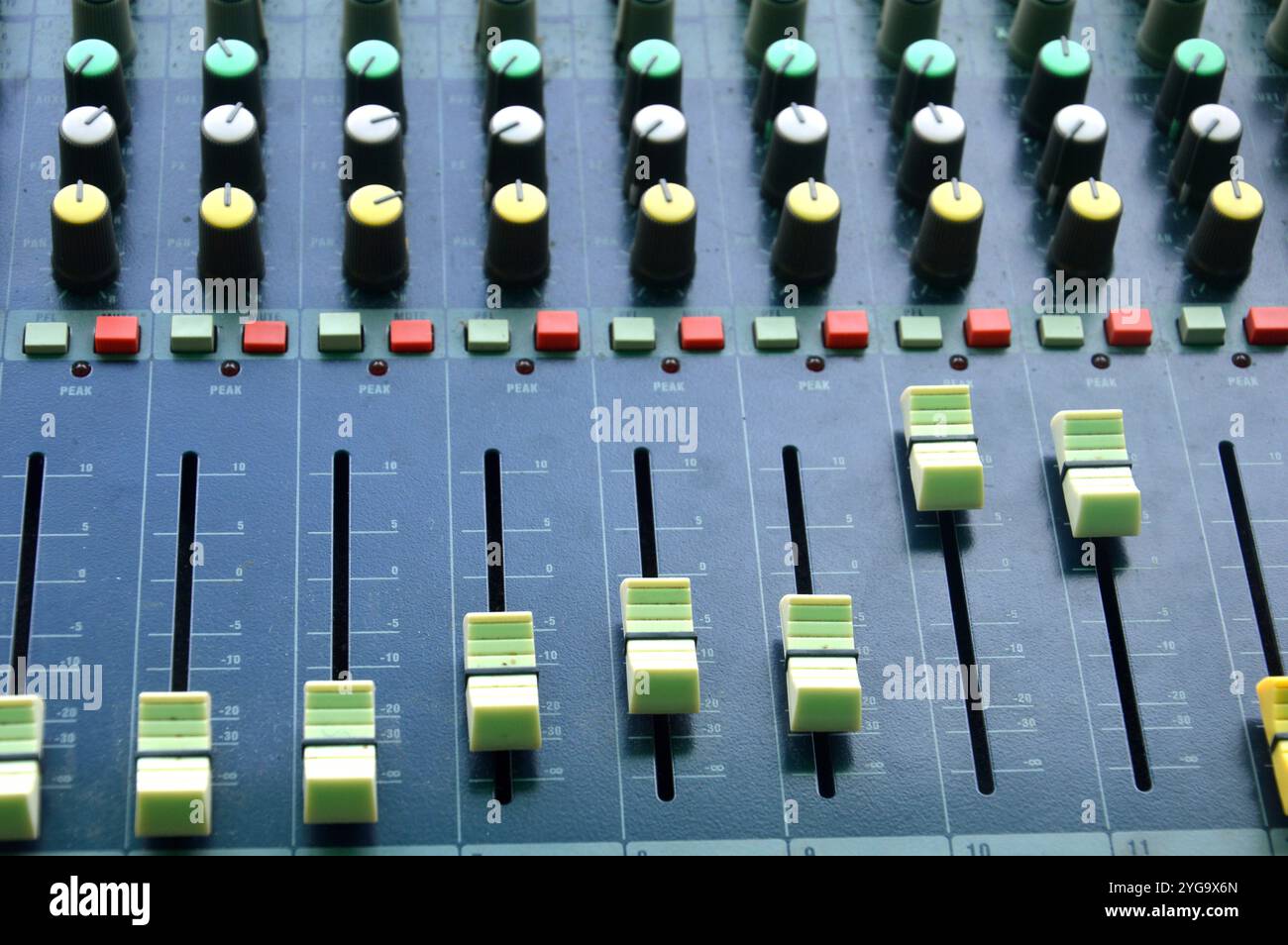 details of the control board sound mixer Stock Photo - Alamy