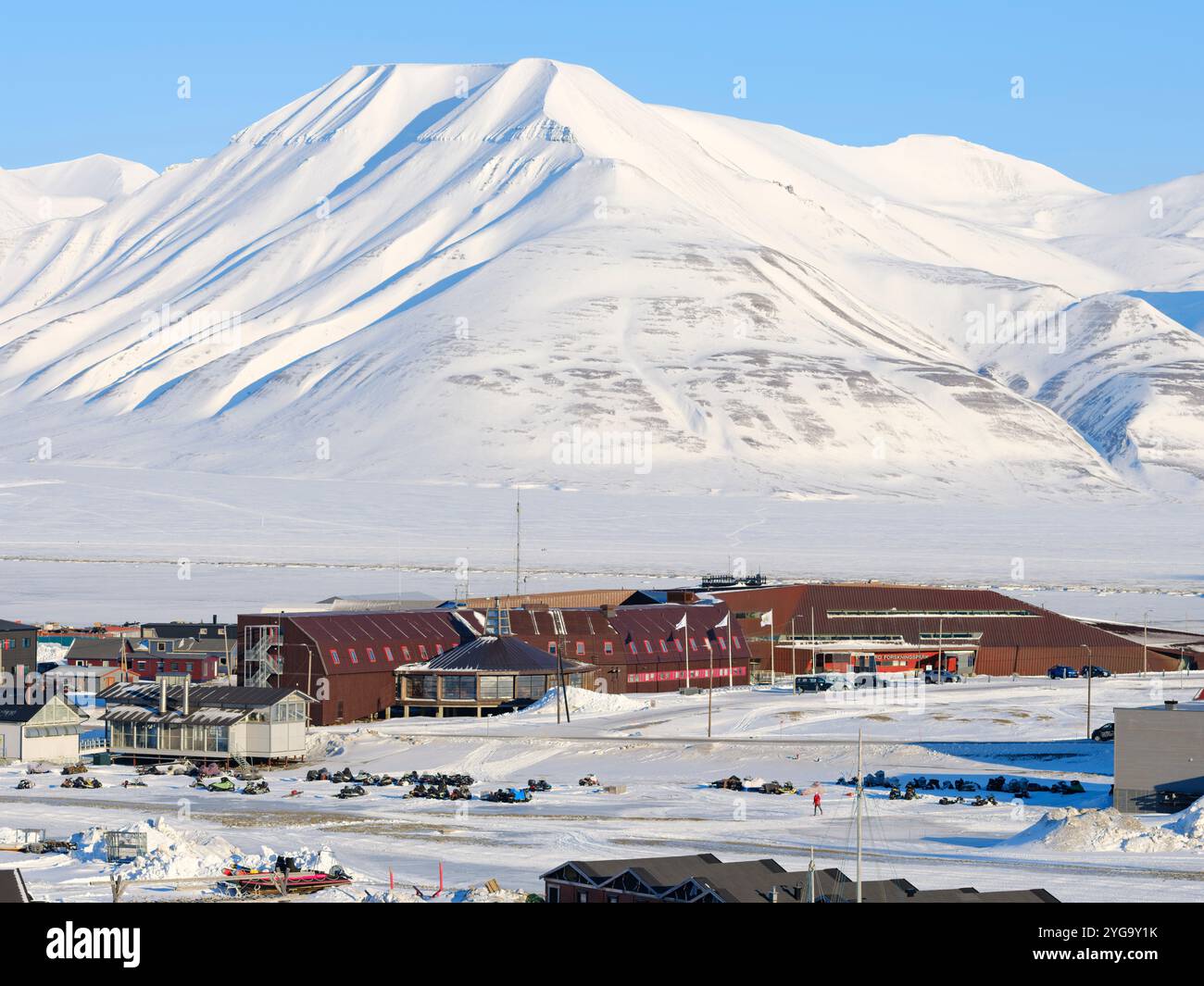 The Svalbard Museum. Longyearbyen, the capital of Svalbard on the island of Spitsbergen, Norway ...