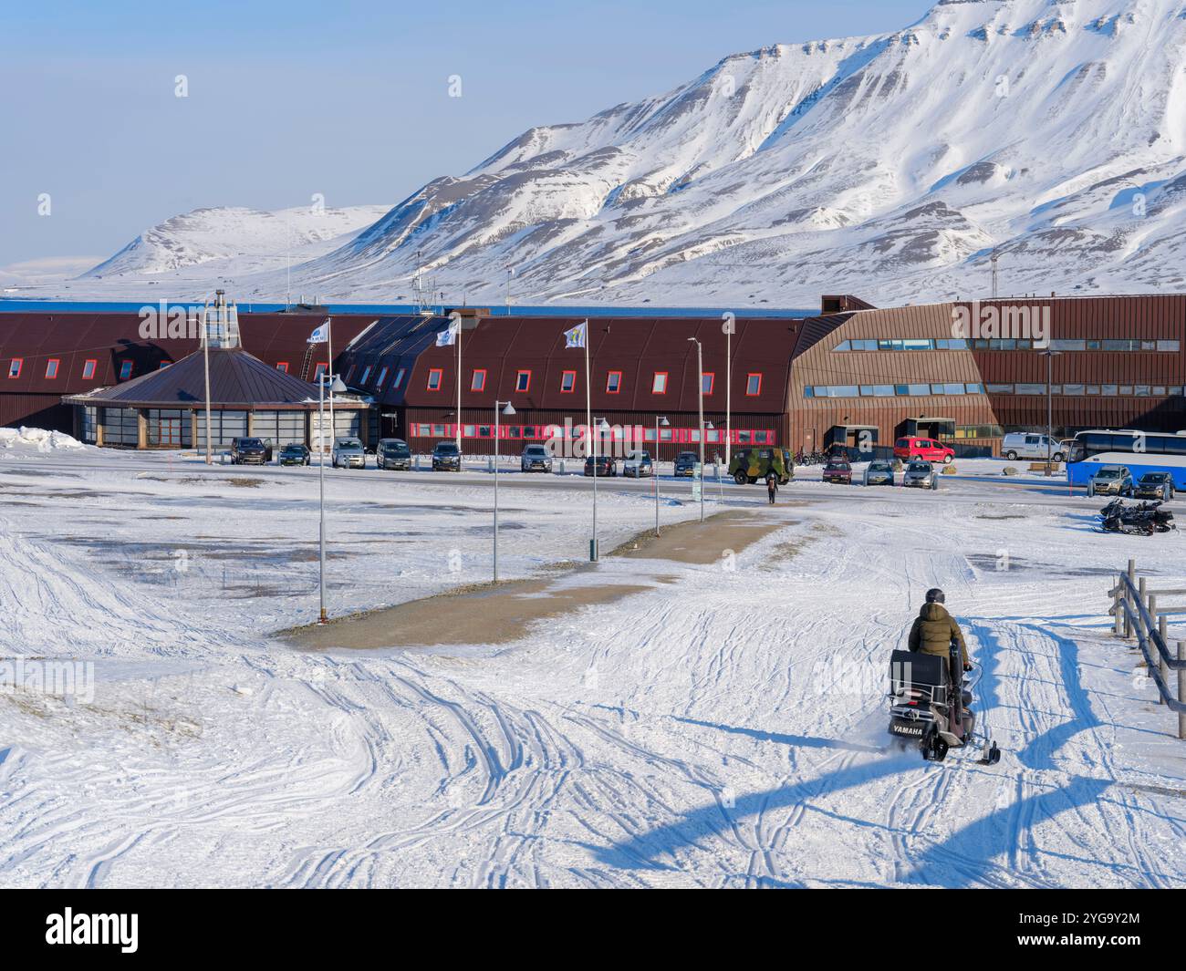The Svalbard Museum. Longyearbyen, the capital of Svalbard on the island of Spitsbergen, Norway ...
