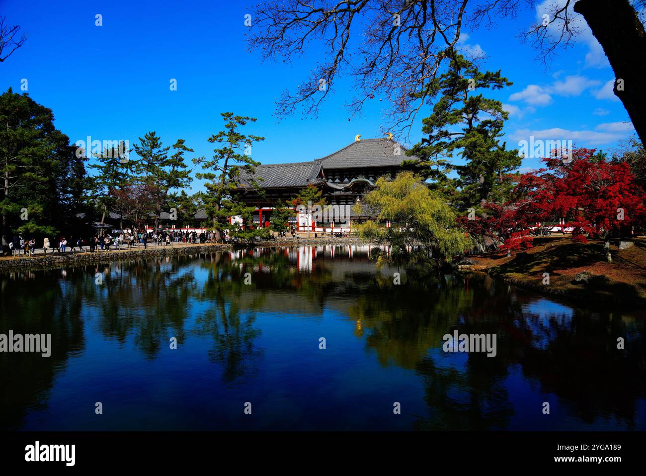Japanese Todai-ji temple in Nara, Japan Stock Photo - Alamy