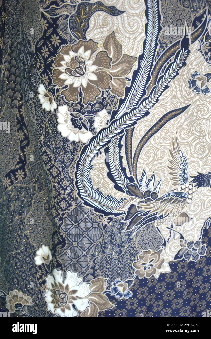 detailed patterns of Indonesia batik cloth Stock Photo - Alamy