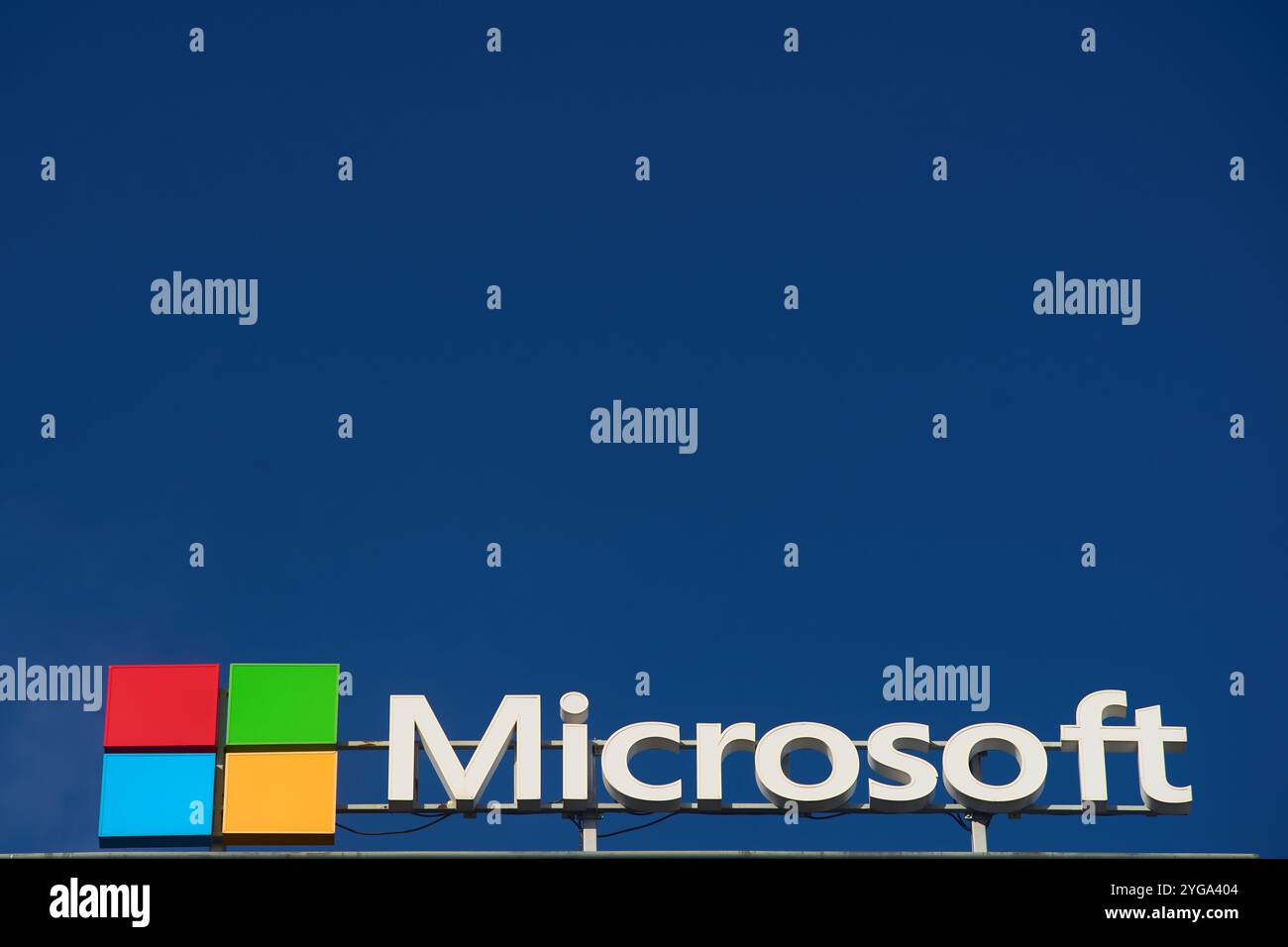 Bucharest, Romania - November 04, 2024: The Microsoft logo is seen ...