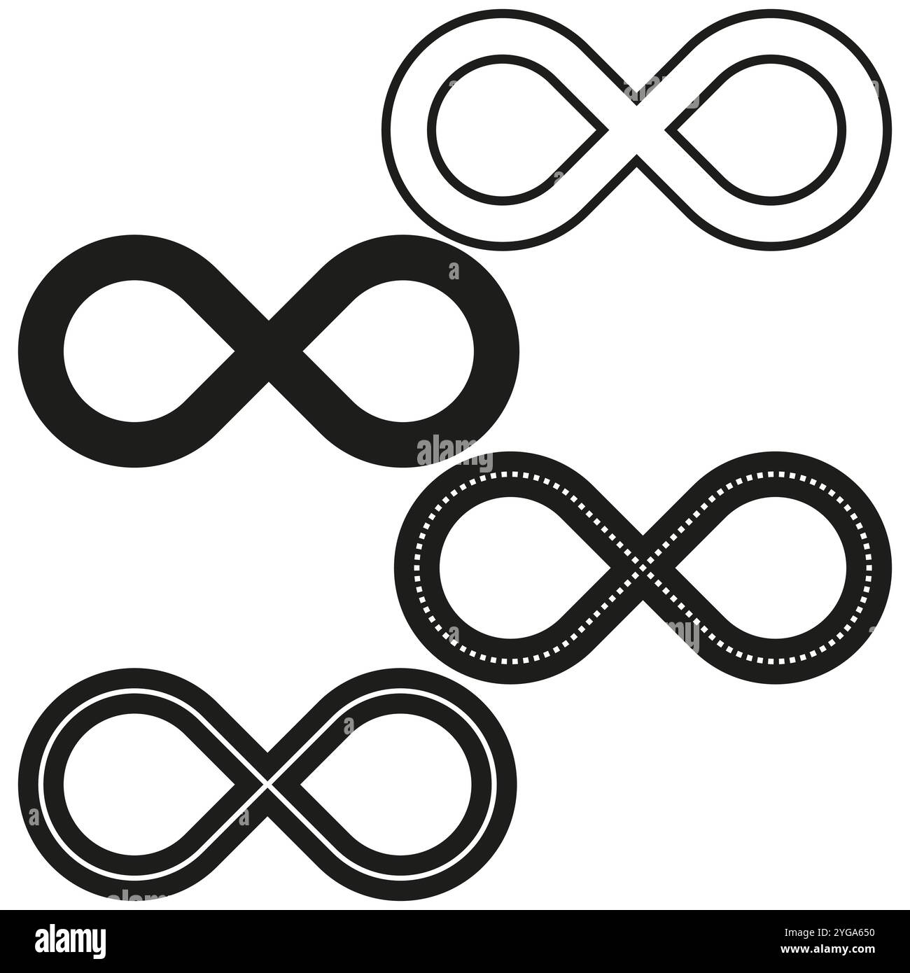 Simple geometric pattern loop circles Stock Vector Images - Alamy