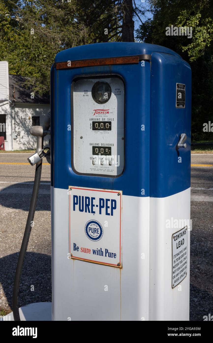 Gas pump at M. D. Garage and Pure Gas Station, Cuyahoga Valley National ...