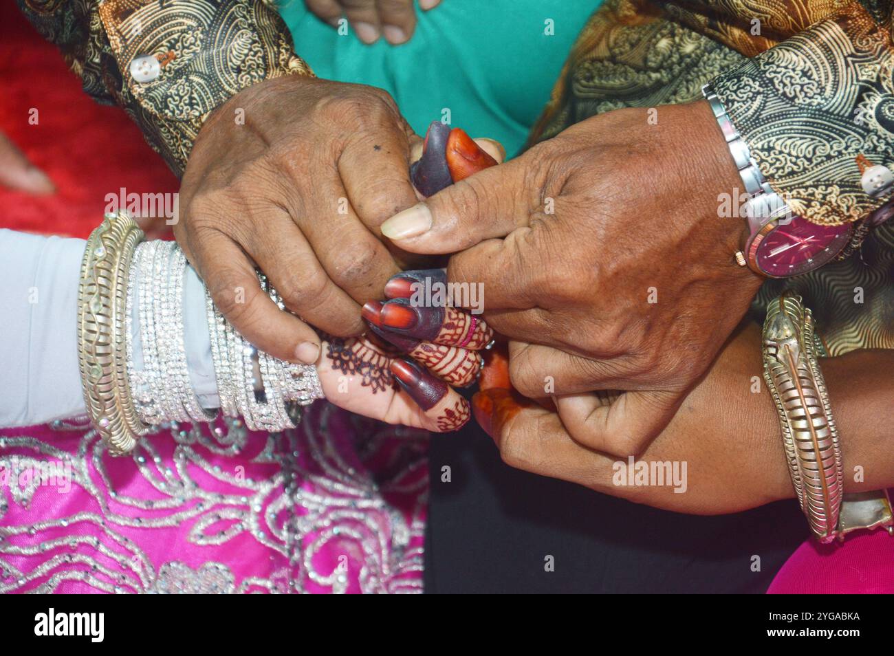 " Mappasikarawa" Bugis tribal wedding tradition is done at the first ...