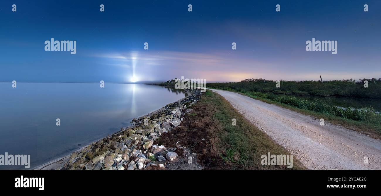 Biolab Road in the Merritt Island National Wildlife Refuge, with Launch ...