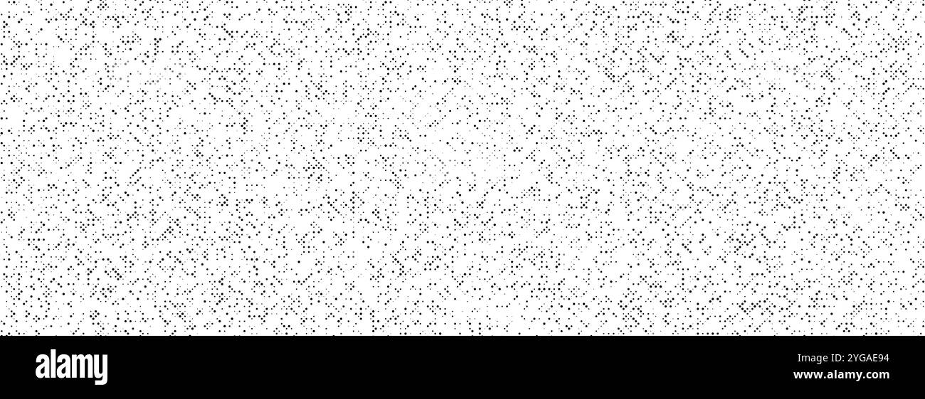 Black dotted noise grid texture. Comic pixel grain pattern. Polka dot ...