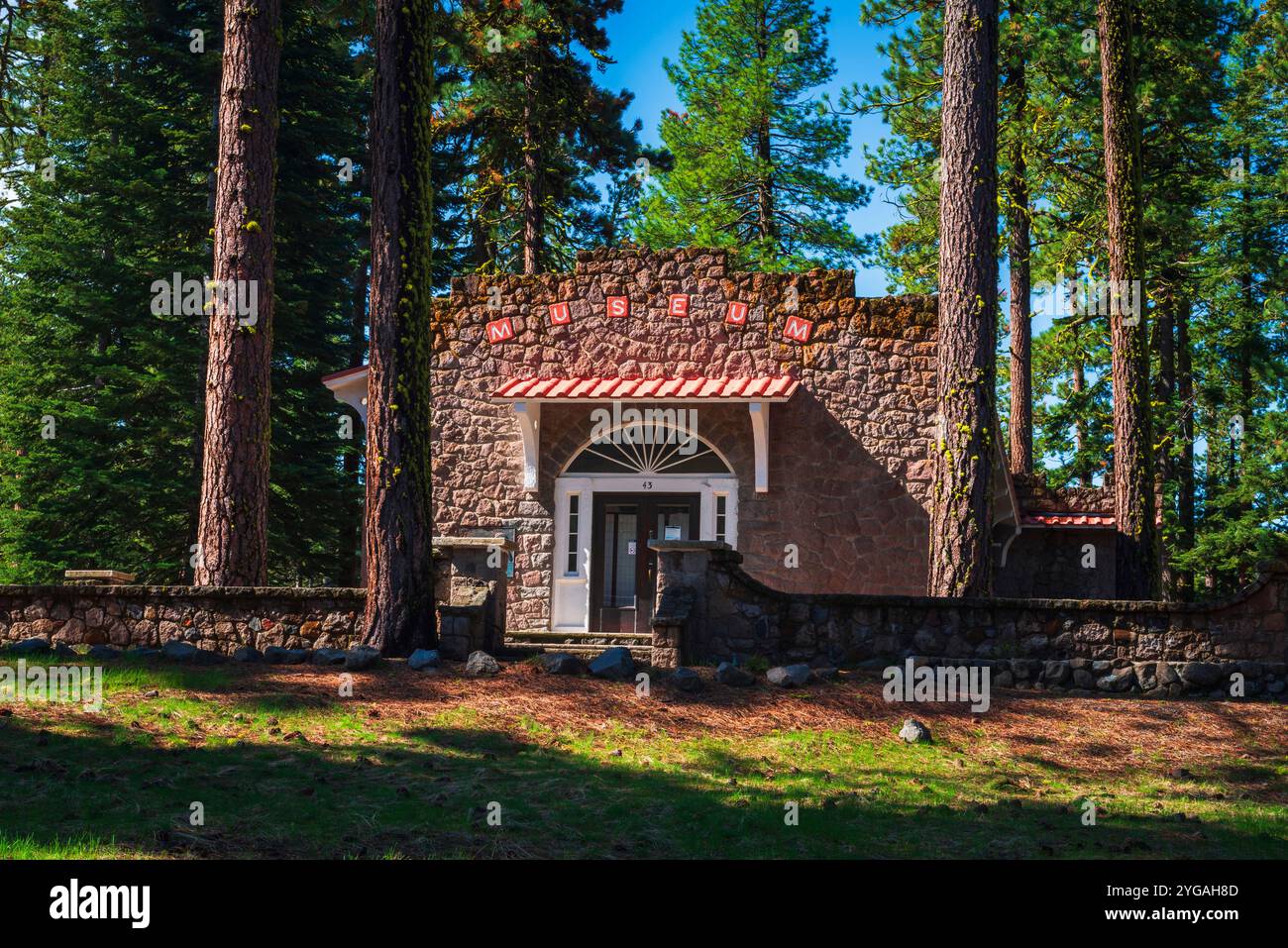 Loomis Museum, Lassen Volcanic National Park, California, USA Stock ...
