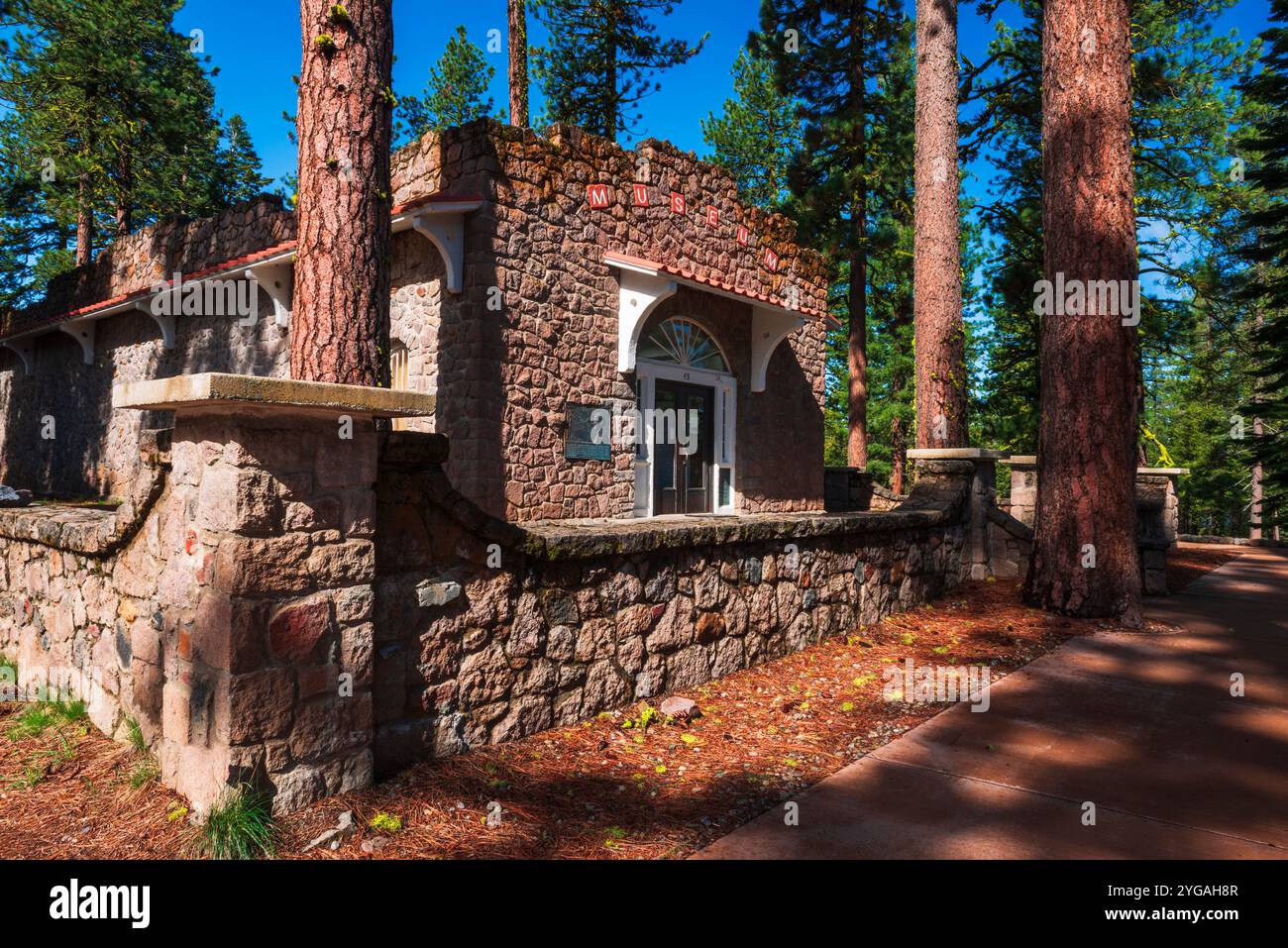 Loomis Museum, Lassen Volcanic National Park, California, USA Stock ...