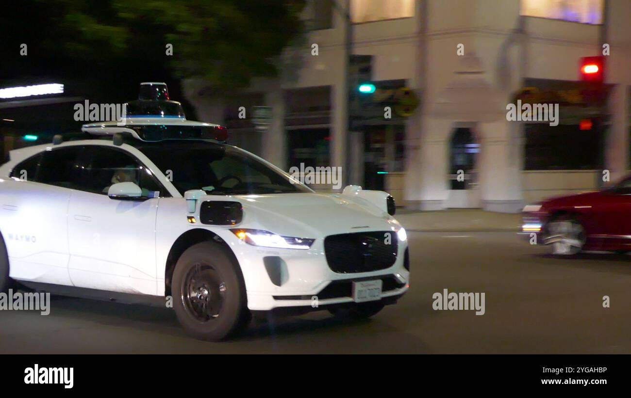 Los Angeles, California, USA 5th November 2024 Waymo Driverless Car ...