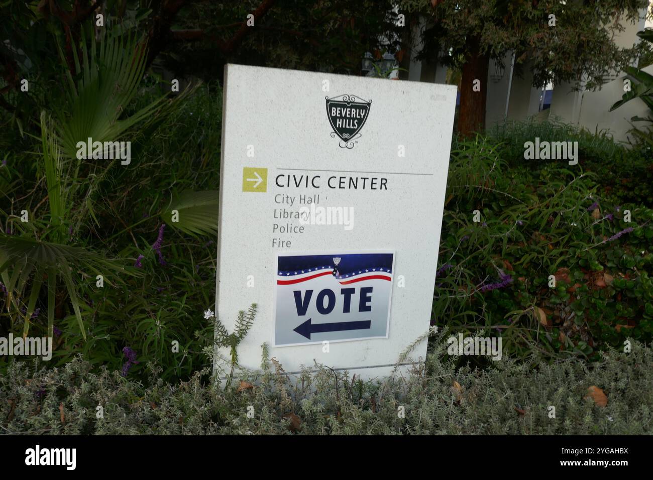 Beverly Hills, California, USA 5th November 2024 I Voted Sign for ...