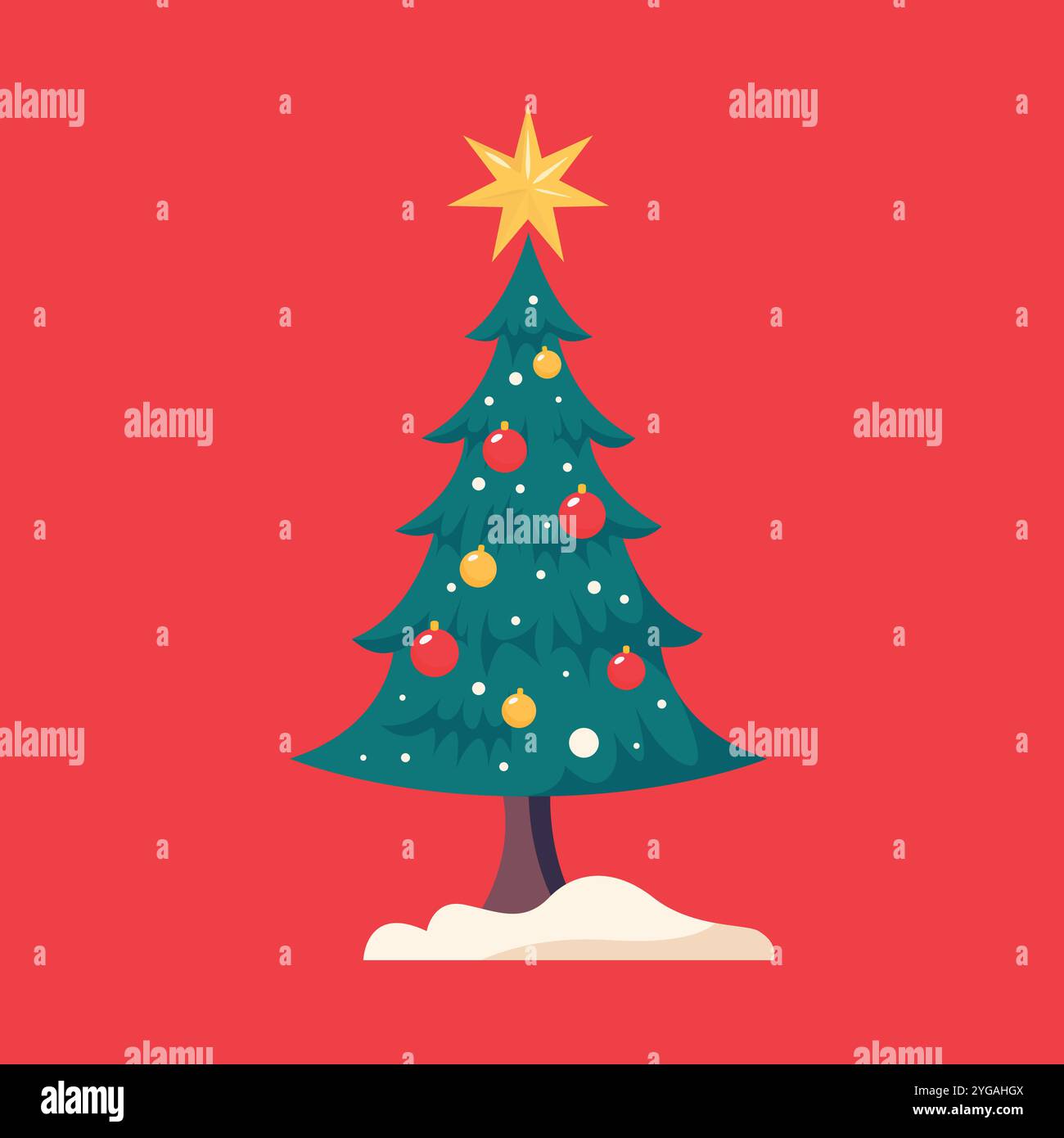 Traditional christmas holiday evergreen Stock Vector Images - Alamy