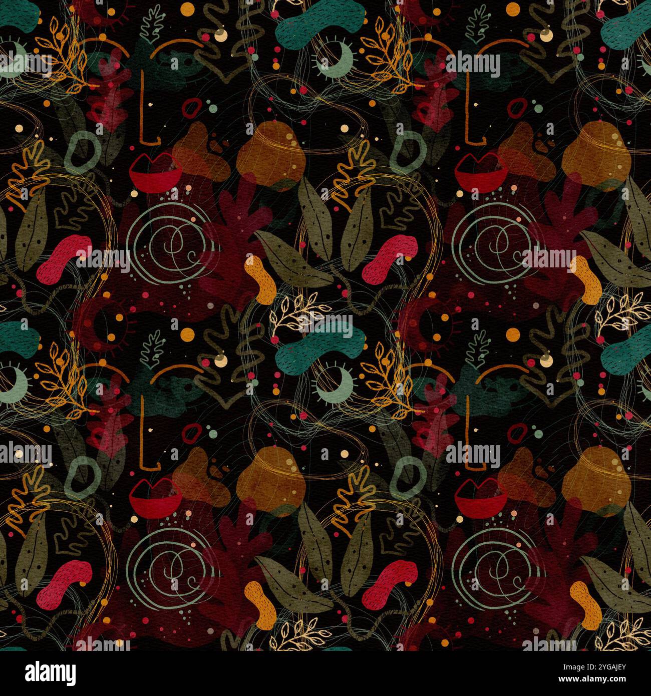 Intricate pattern of dark shapes hi-res stock photography and images ...
