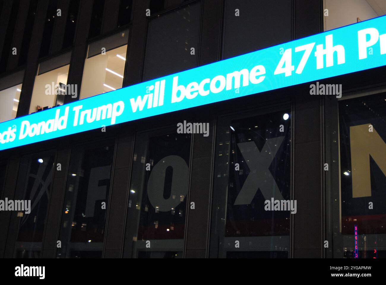 New York City, New York, USA - November 06 2024: The day after Election ...