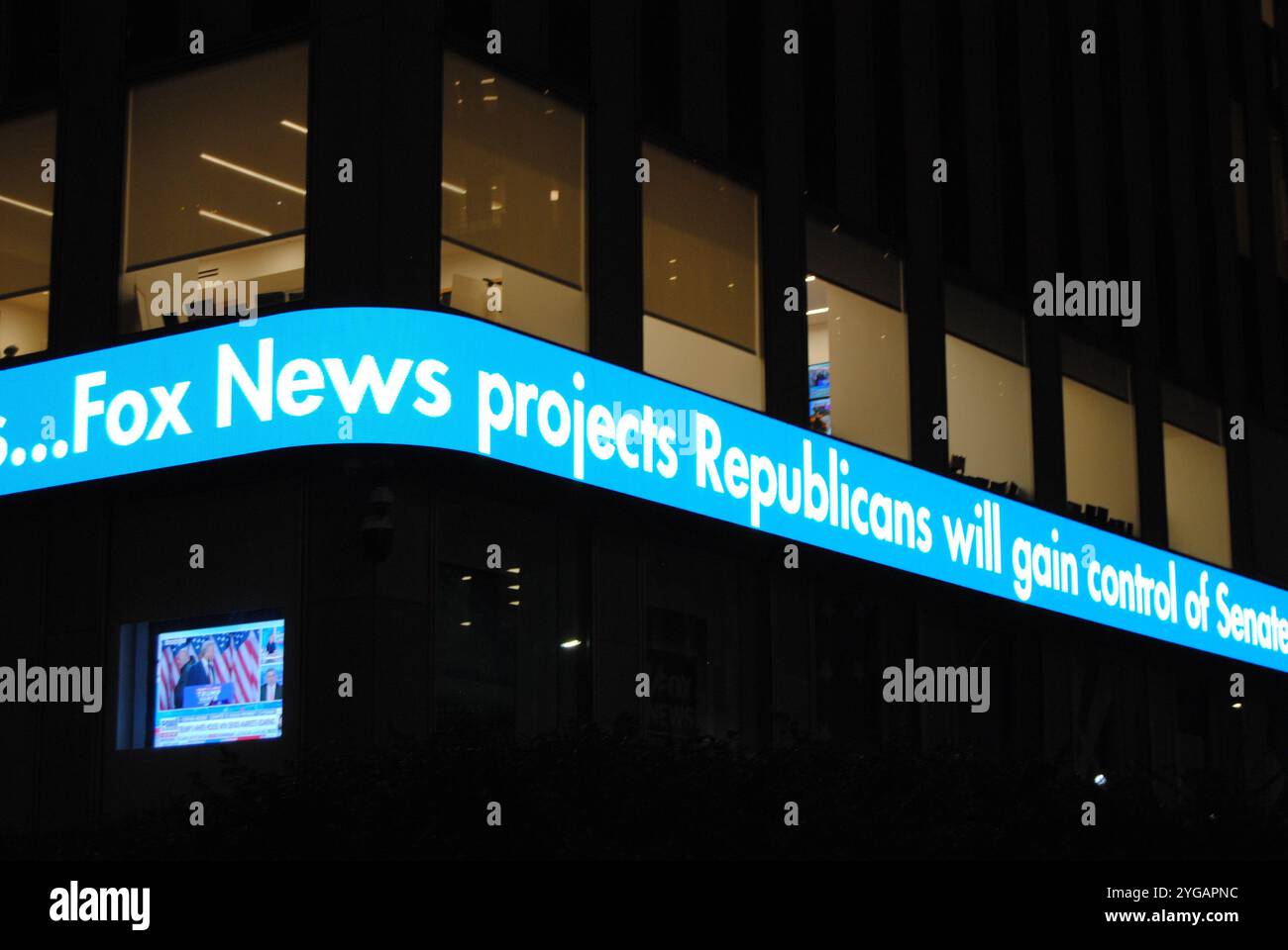 New York City, New York, USA - November 06 2024: The day after Election ...