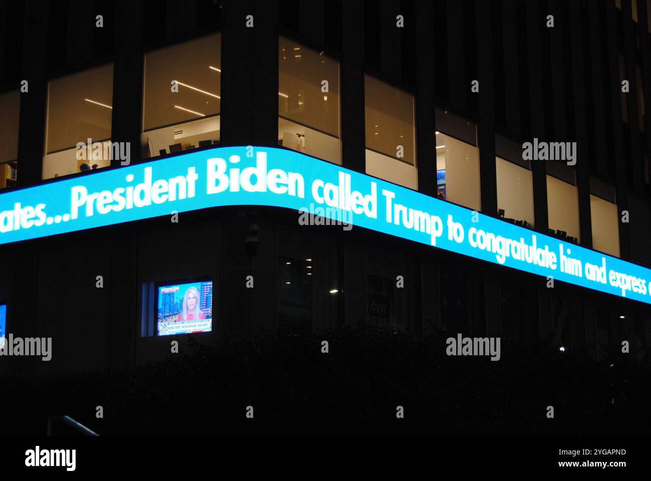 New York City, New York, USA - November 06 2024: The day after Election ...