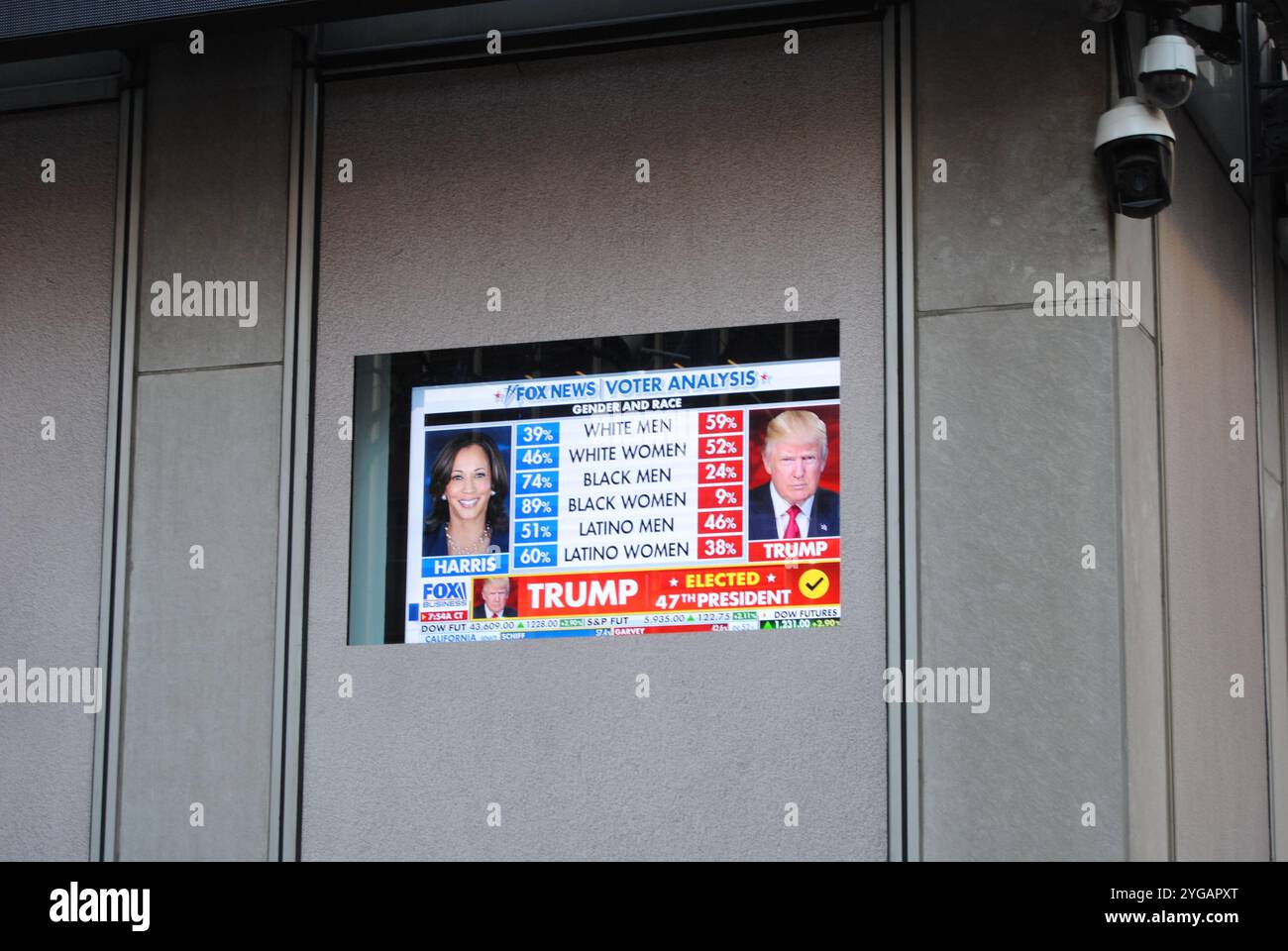 New York City, New York, USA - November 06 2024: The day after Election ...