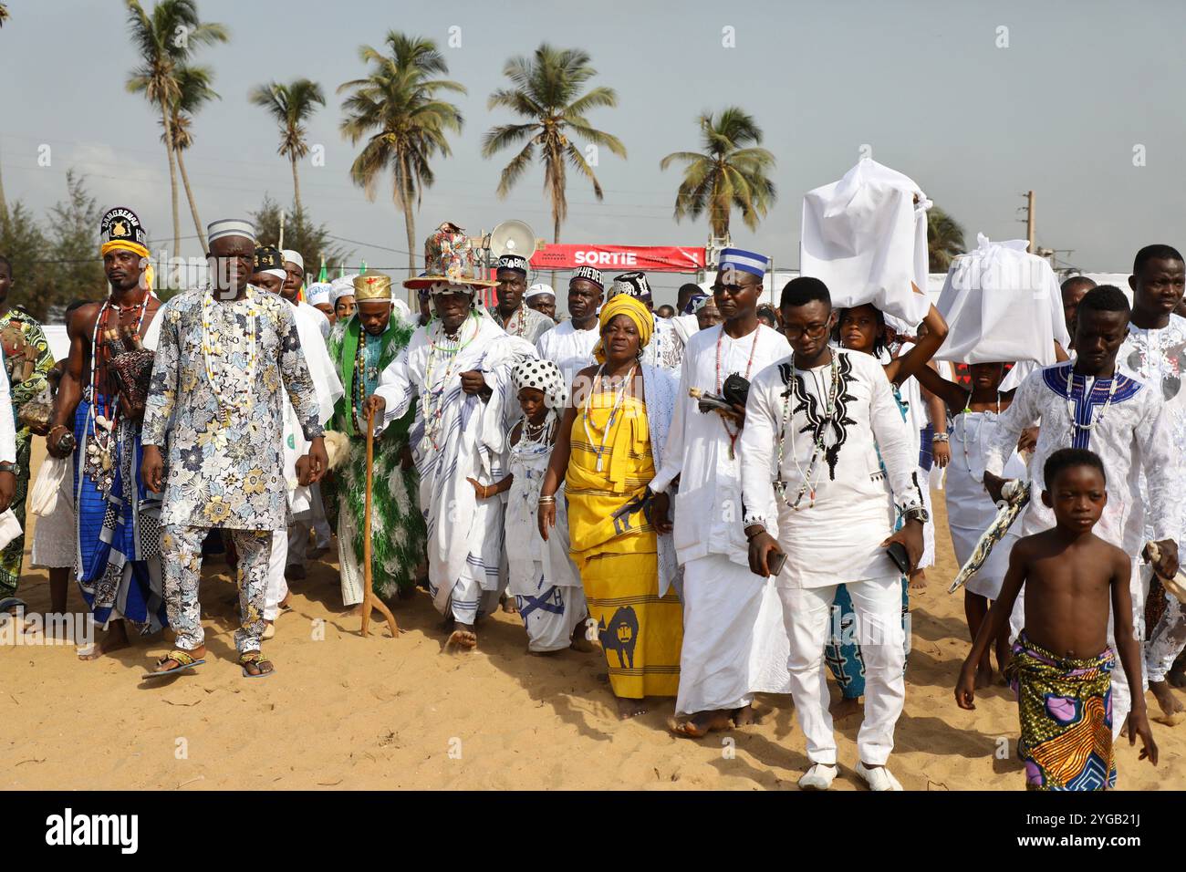 Ouidah, Atlantique, Benin. 10th Jan, 2022. His Majesty Daagbo Hounon ...