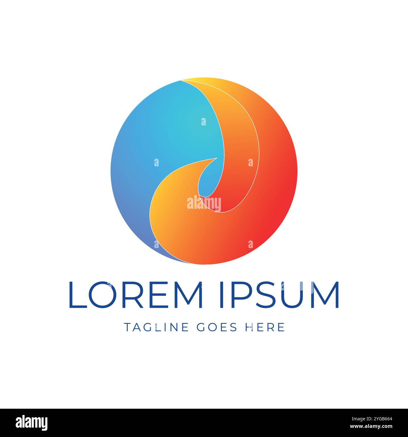 Modern Abstract Circular Hot and Cool Element for Heating and Cooling ...