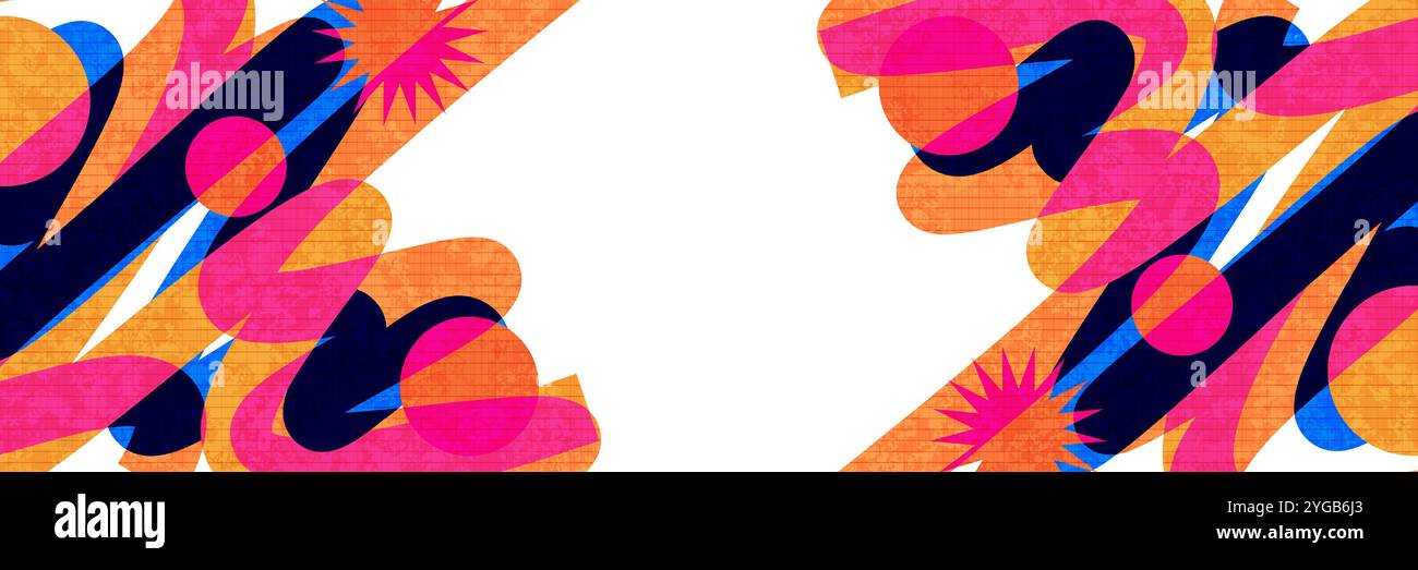 Abstract and Creative Background with Colorful Retro Elements and ...