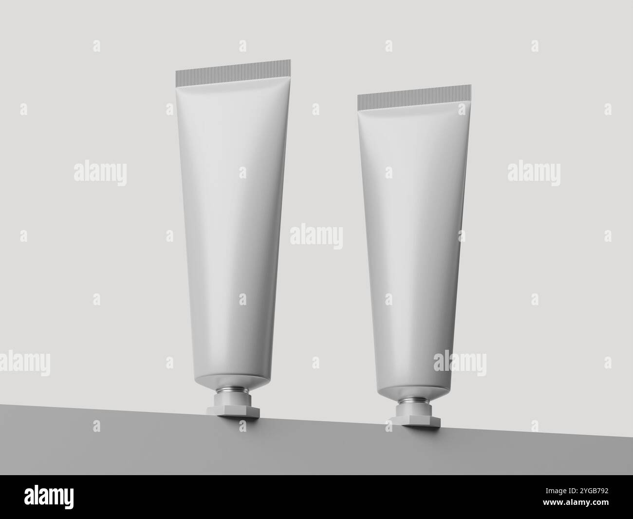 Blank white realistic tube for cosmetics hi-res stock photography and ...