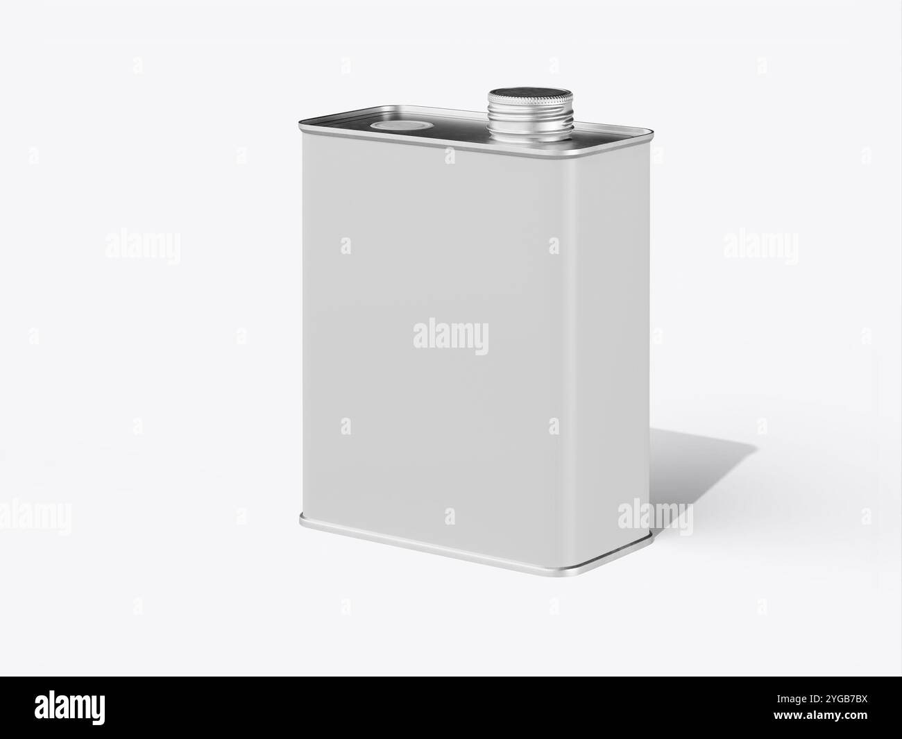 Blank Metal Tin Can Package Mockup 3D Rendered Stock Photo - Alamy