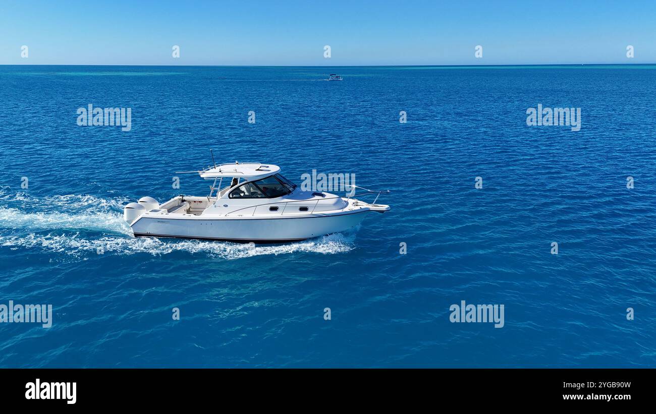 Aerial photography boat creating hi-res stock photography and images ...