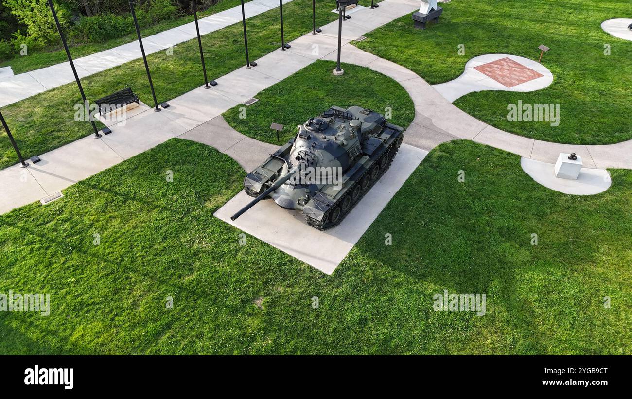 Model Tank in Ooltewah remembering the hard times of war from an aerial ...