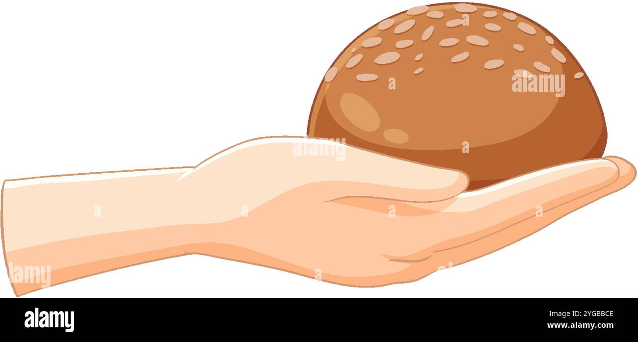 Handheld food vector vectors hi-res stock photography and images - Alamy