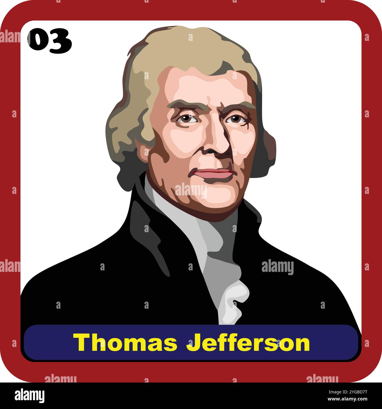Thomas jefferson Stock Vector Images - Alamy