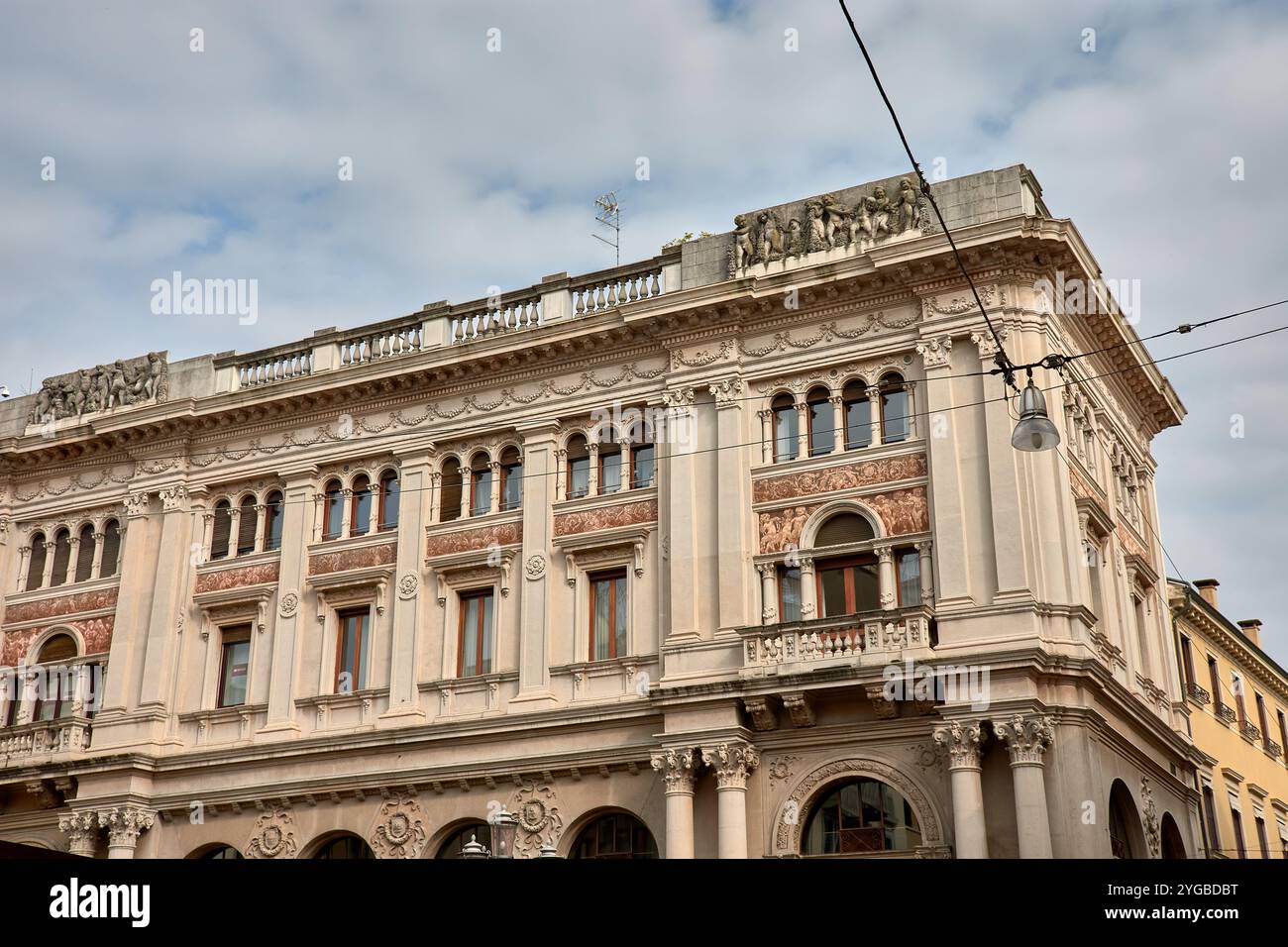 The Deutsche Bank building in Treviso, Veneto, stands as a striking ...