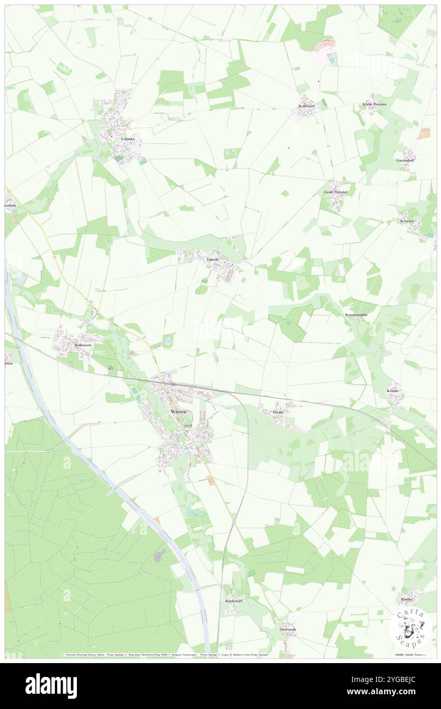 Krahenberg, DE, Germany, Lower Saxony, N 52 53' 59'', N 10 40' 0'', map ...