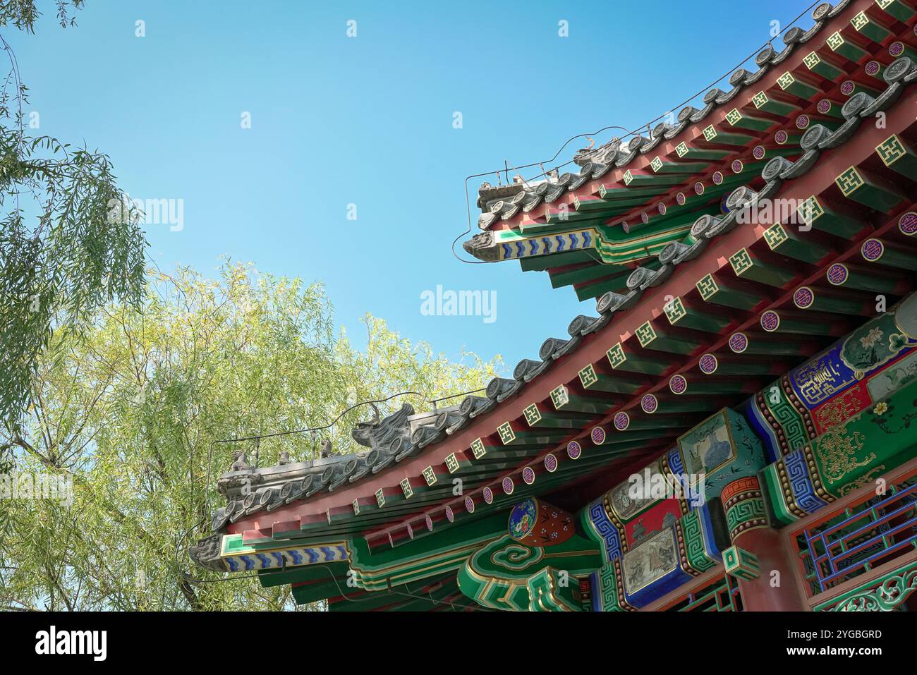 Beijing, China - Oct 21st, 2024: The architecture inside Summer Palace ...